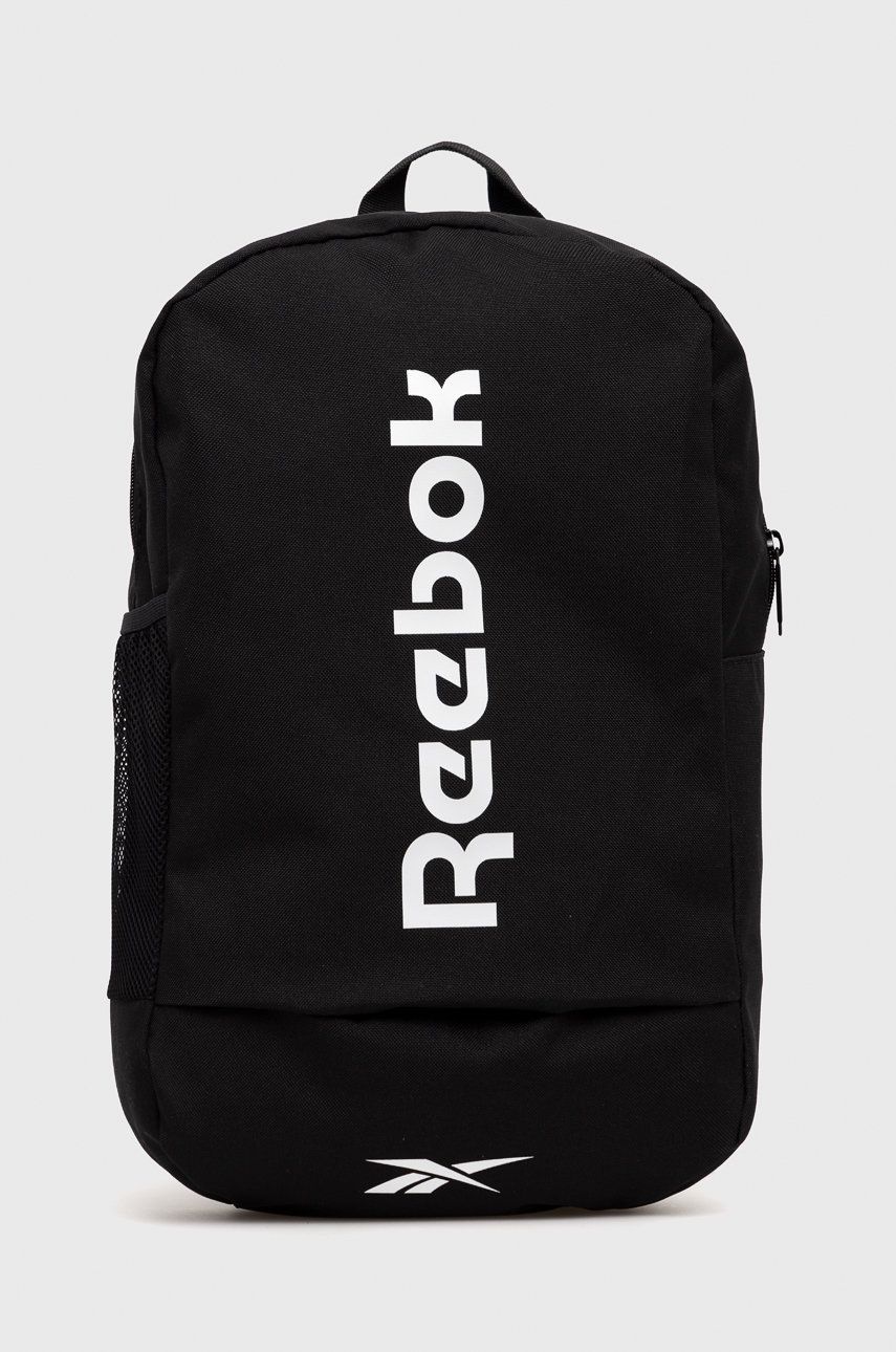 Reebok plecak kolor czarny duży z nadrukiem za 79,99 PLN na Selected by M